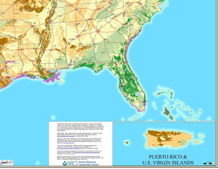 Ground Penetrating Radar Suitability Map SE | PenetratingRadar.com ...